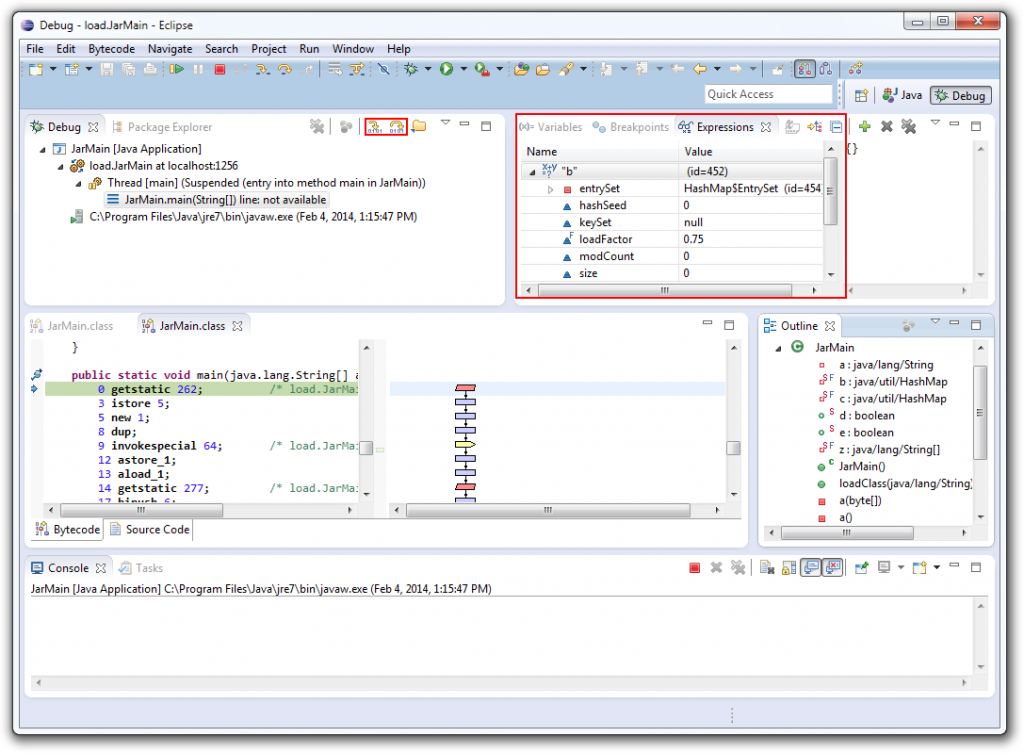 Native Java Bytecode Debugging Without Source Code