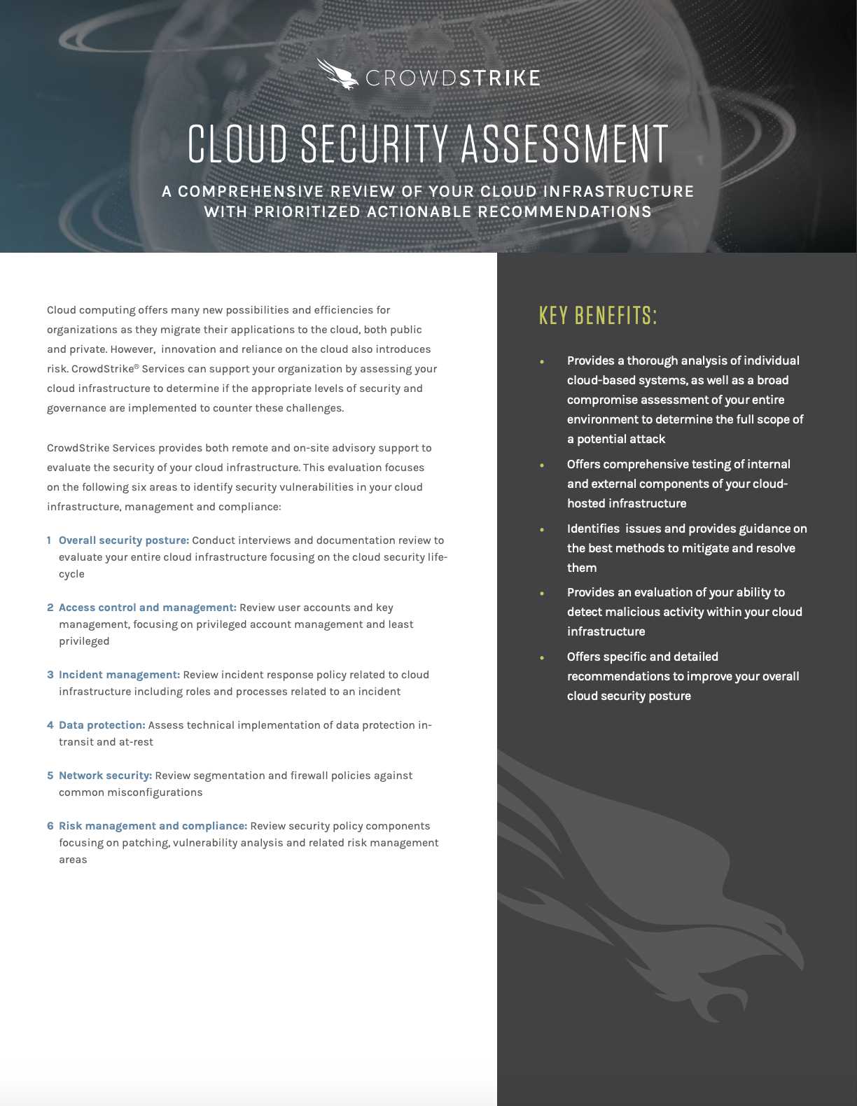 Cloud Security Assessments | Data Sheet | CrowdStrike Cloud Security Assessments | Data Sheet | CrowdStrike