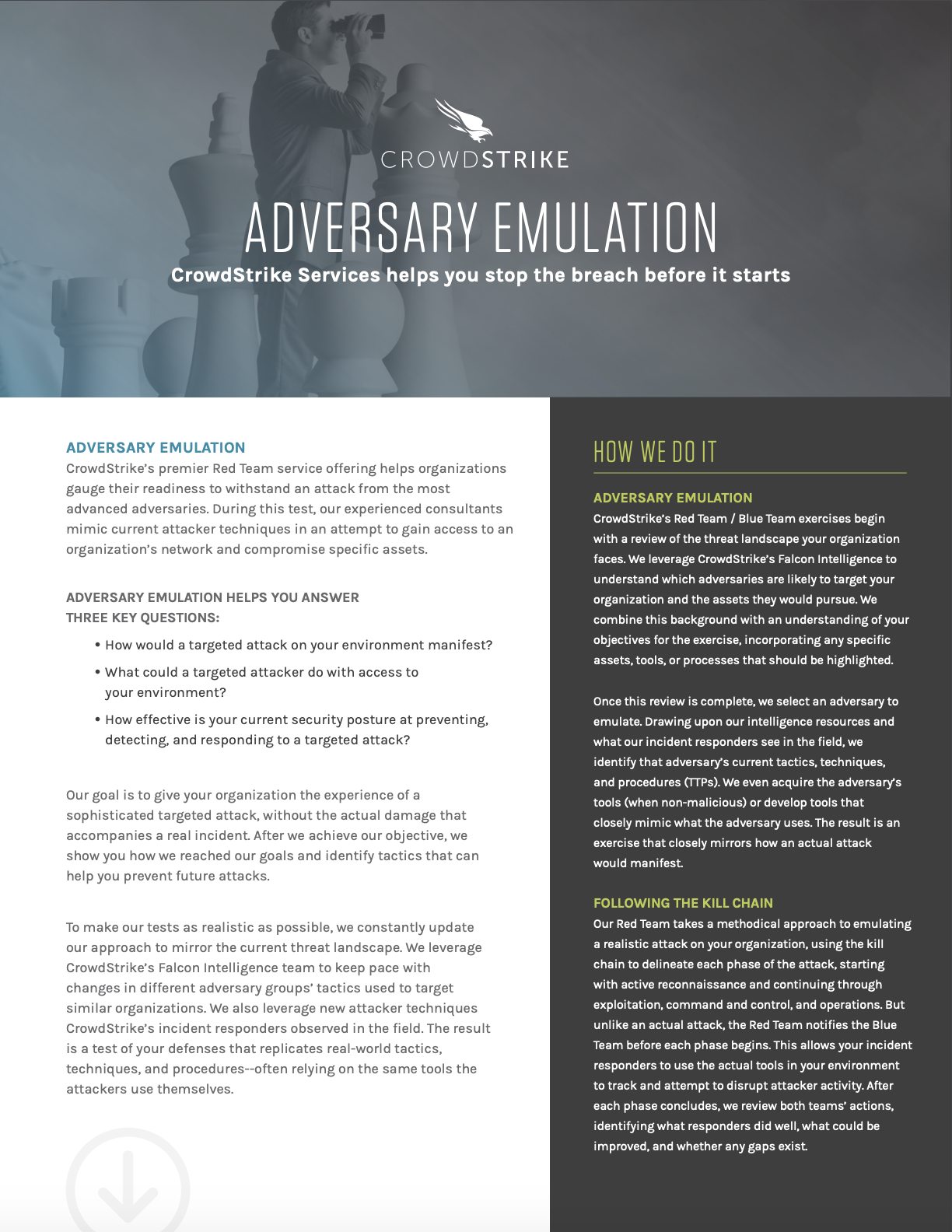 Adversary Emulation | Data Sheet | CrowdStrike Adversary Emulation | Data Sheet | CrowdStrike