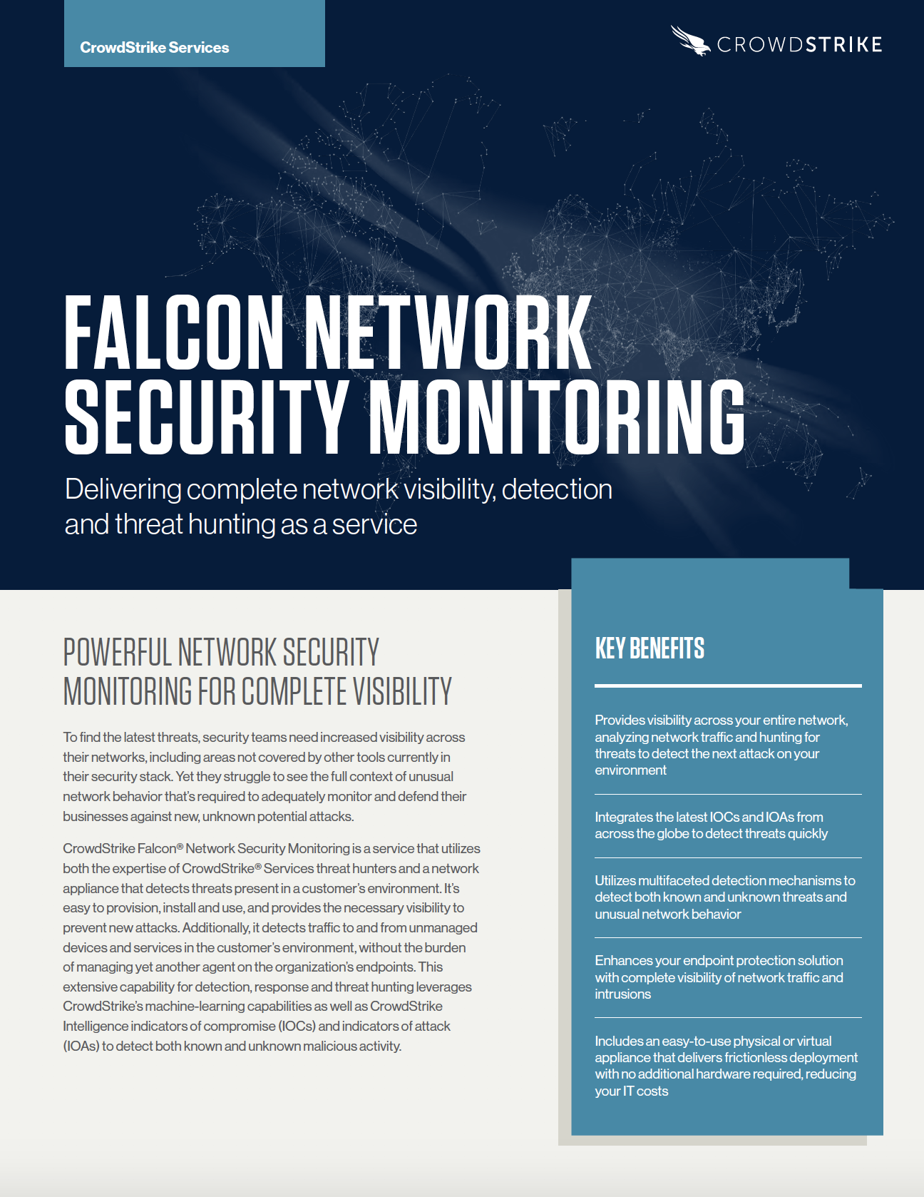 Falcon Network Security Monitoring | Data Sheet | CrowdStrike Falcon Network Security Monitoring | Data Sheet | CrowdStrike