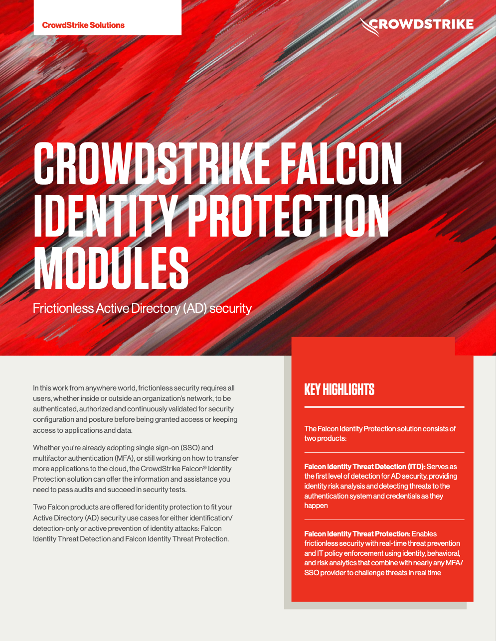 Comparing CrowdStrike Identity Protection Solutions | CrowdStrike Comparing CrowdStrike Identity Protection Solutions | CrowdStrike