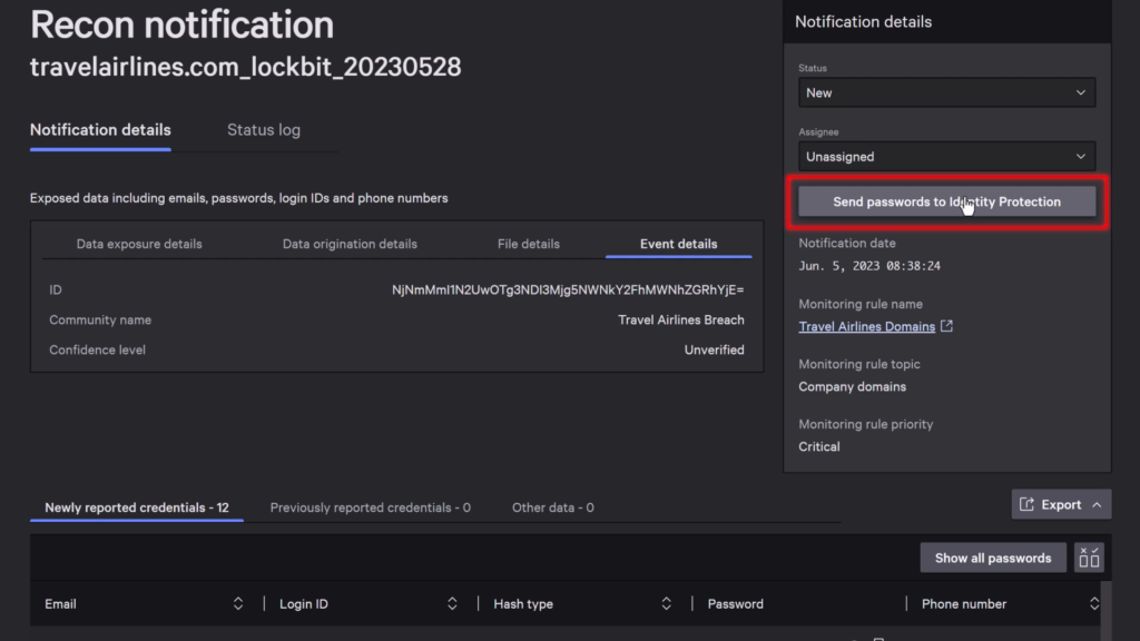 Adversary Intelligence - Exposed Credentials - crowdstrike.com