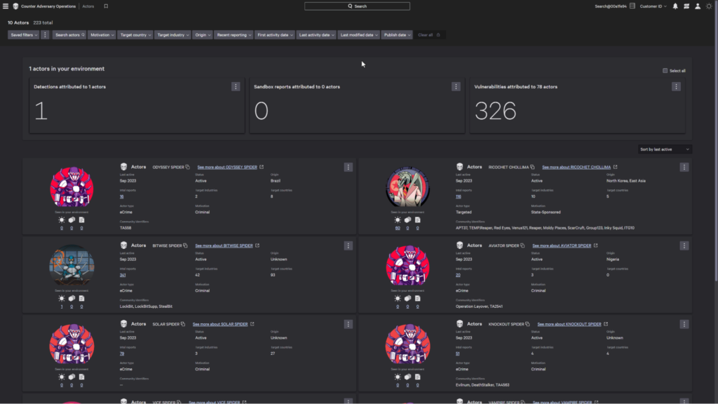 Falcon Adversary Intelligence - crowdstrike.com